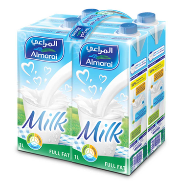 Al Marai Long Life Full Fat UHT Milk 4X1L