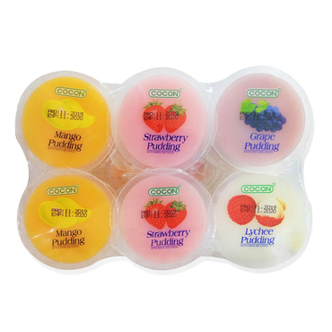 Cocon Pudding Assorted (6 cups x 118 gm)