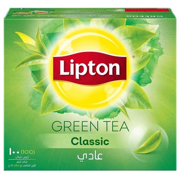 Lipton Green Tea Bags Classic 100s